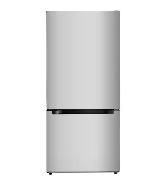 Vissani 187 Cu Ft Bottom Freezer Refrigerator In Stainless Steel