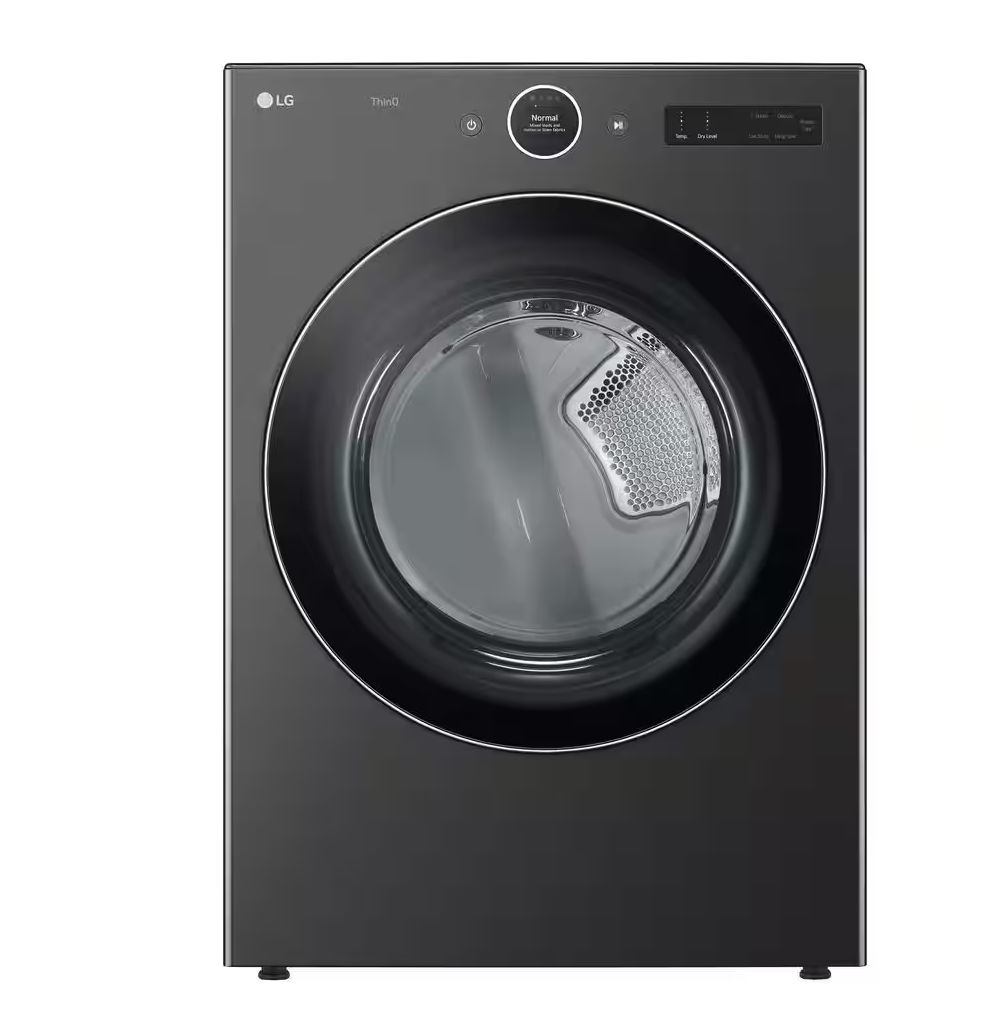 LG 7.4 Cu. Ft. Capacity 27 Inch Smart Electric Dryer, Black Stainless ...