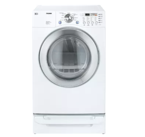 LG 7.3 Cu. Ft. Electric Dryer with Pedestal, White DLE5977W | City ...