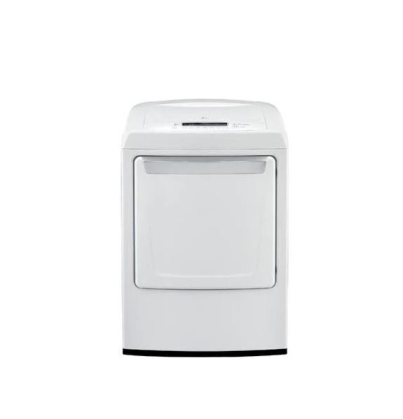 LG 7.3 cu. ft. Ultra Large Capacity Electric Dryer, White DLE1101W ...