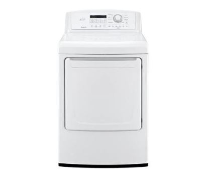 LG 7.3 cu ft. Electric Dryer, White DLE4870W | City Appliance
